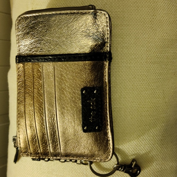 The Sak | Bags | The Sak Zip Around Card Holder Wallet Shiny Metallic ...